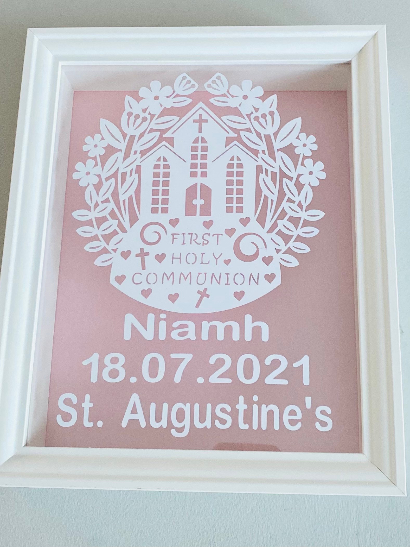 First Holy Communion Frame First Holy Communion Gift - Etsy UK