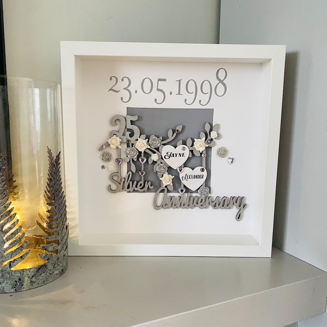 Silver Wedding Gift, Silver Wedding Anniversary Gift, Wedding ...