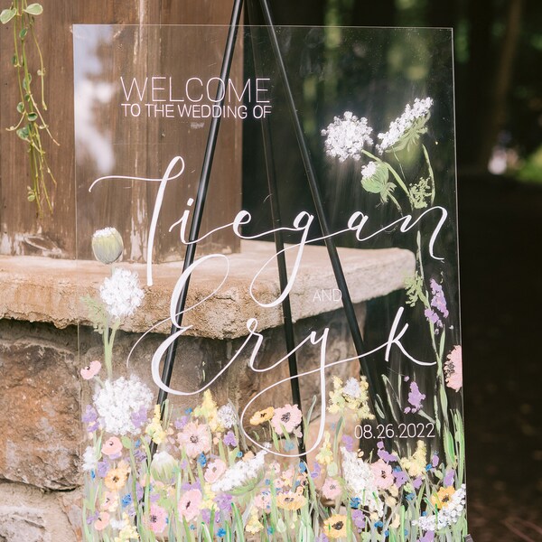 Plexiglass Wedding Sign - Etsy