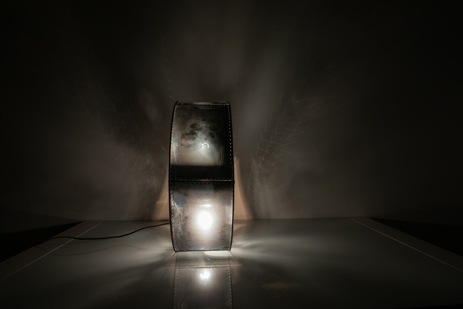 Table or Floor Round Lamp With X-ray of Guts, Housewarming Gift for ...