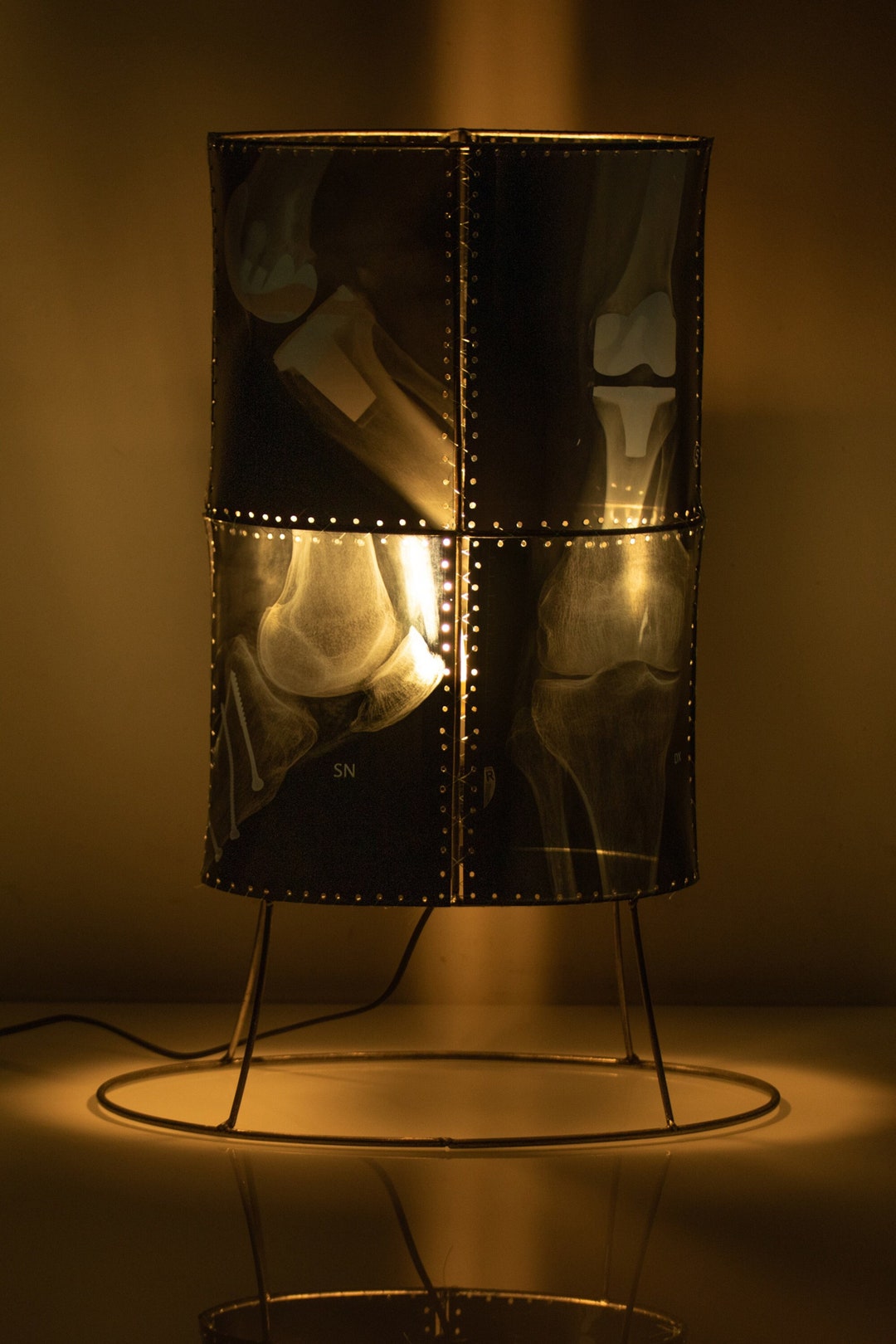 Table Lamp X-ray Knees With Nails and Prosthesis Gift for - Etsy