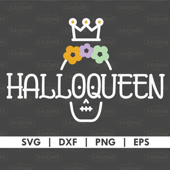 Halloqueen SVG DXF Silhouette Cameo Cricut Cut File | Etsy