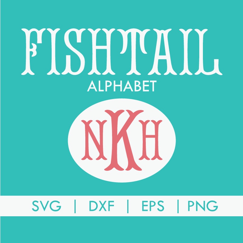 Fishtail Embroidery Font - Etsy