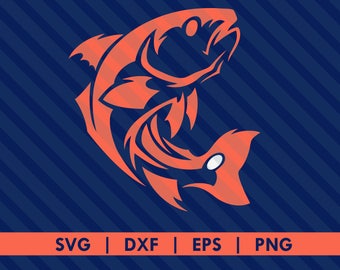 Redfish Red Fish Spot Red Drum SVG PNG DXF Vector Transparent Cameo ...