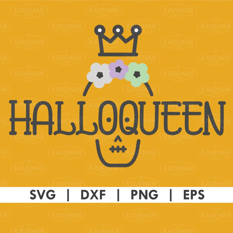 Halloqueen SVG DXF Silhouette Cameo Cricut Cut File | Etsy