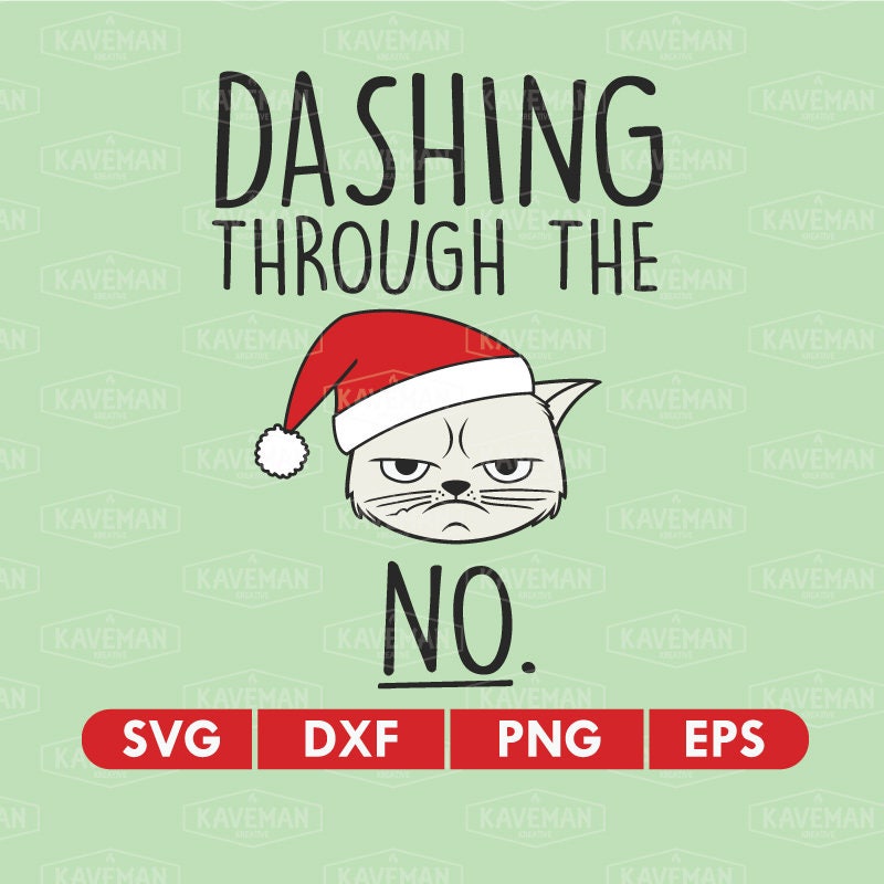 Grumpy Cat Dashing Through The No