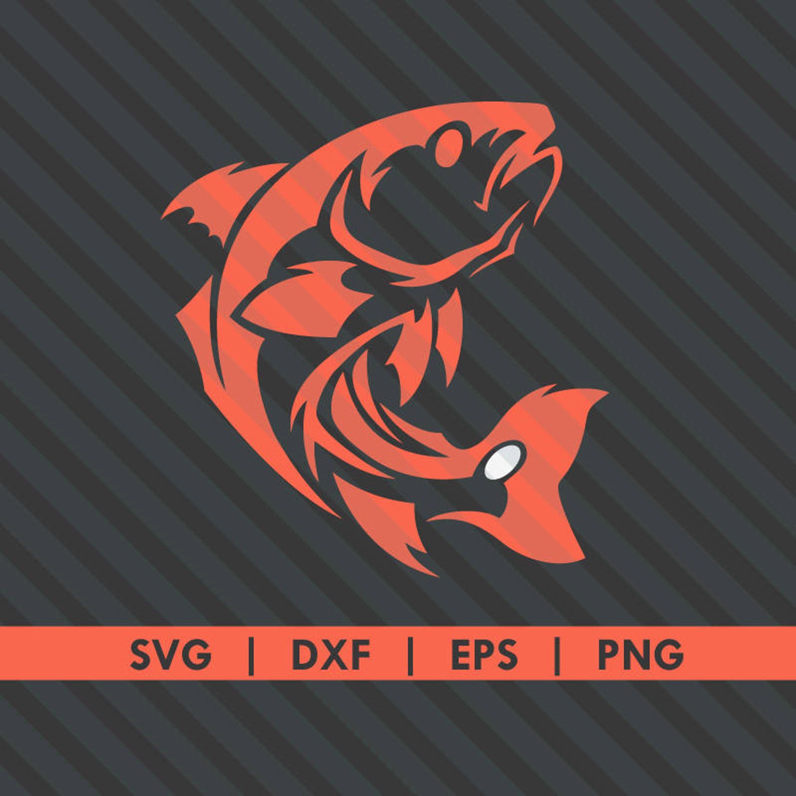 Redfish Red Drum Saltwater Fishing Angler SVG DXF Silhouette - Etsy