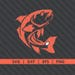 Redfish Red Drum Saltwater Fishing Angler SVG DXF Silhouette Cameo ...