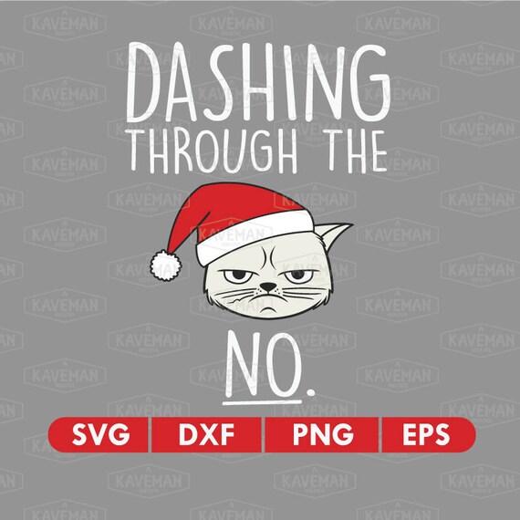 Grumpy Cat Dashing Through The No