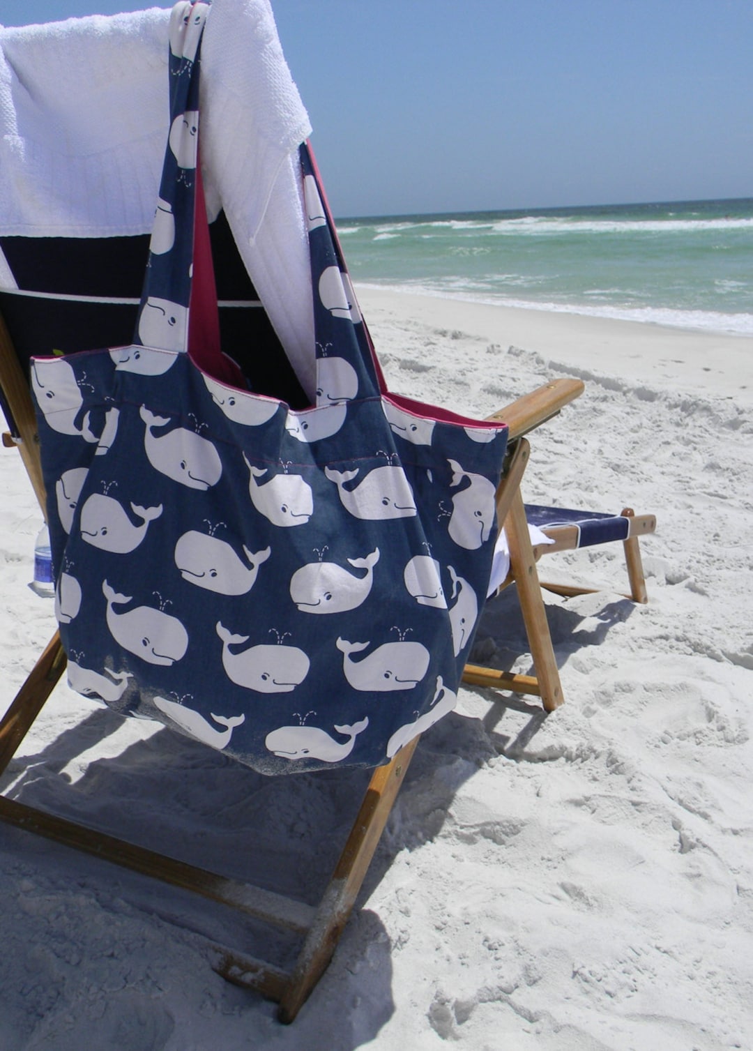 Large Reversible Beach Bag, Vacation Tote, Shopping Bag. Great for ...