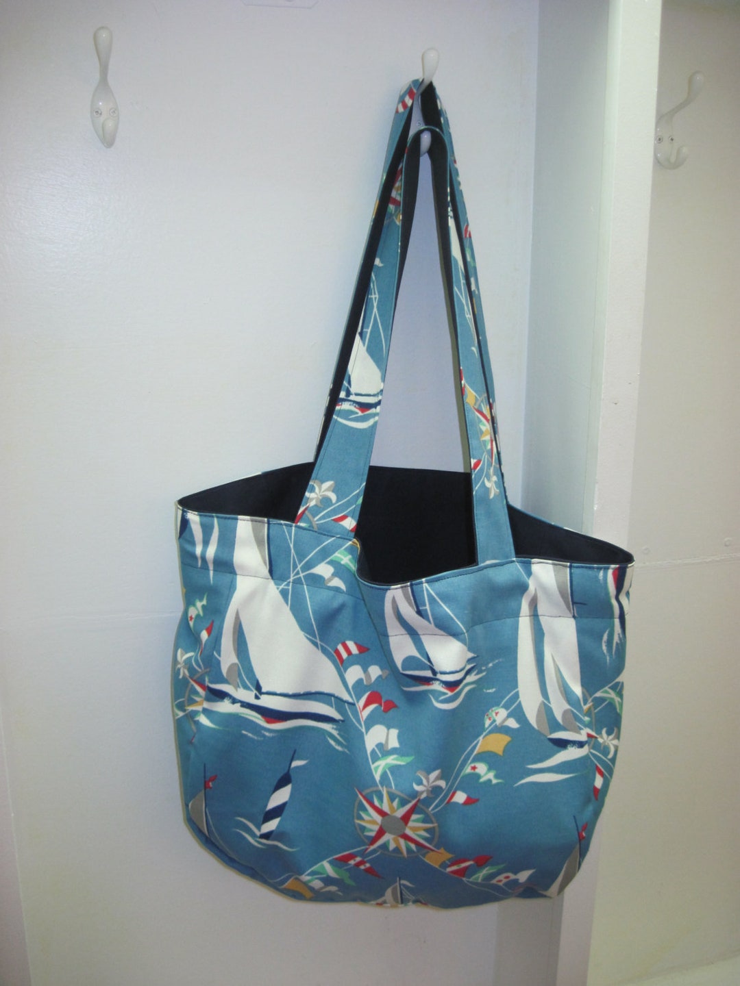 Large Reversible Beach Bag, Vacation Tote, Shopping Bag. Great for ...