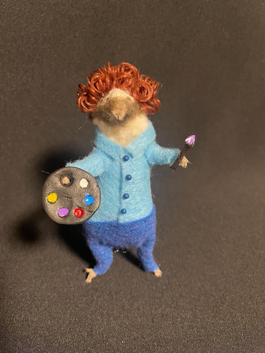 Taxidermied Bob Ross Mouse - Etsy