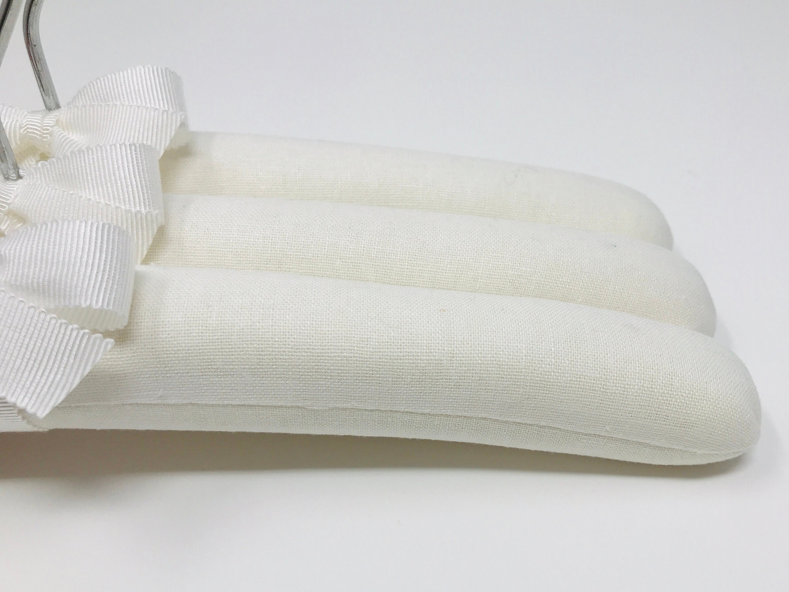 Baby Hangers Ivory Linen Padded Hangers Ivory Hangers Baby - Etsy