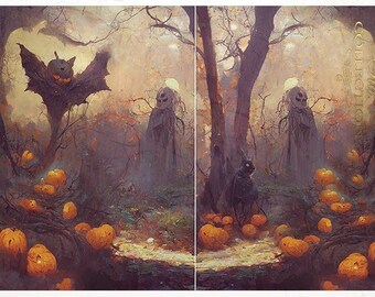 Rice Paper Decoupage Halloween - Etsy