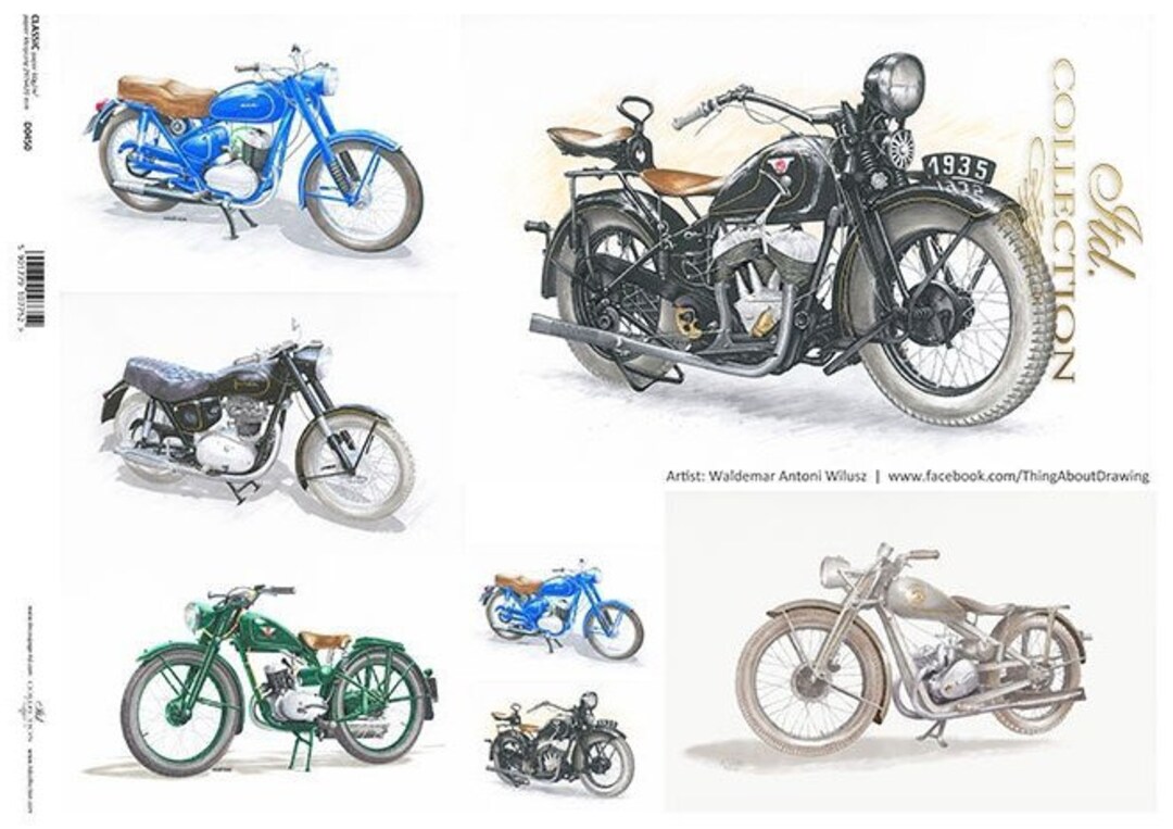 Classic Paper R0450L, A3 420 X 297 Mm for Decoupage and Decoupage ...