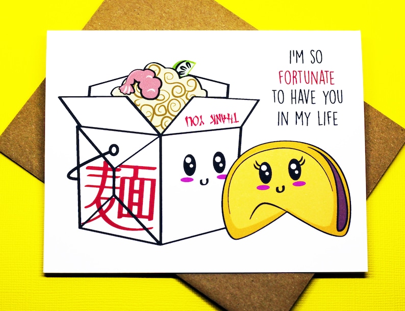 I'm so Fortunate to Have You in My Life Chinese Takeaway | Etsy