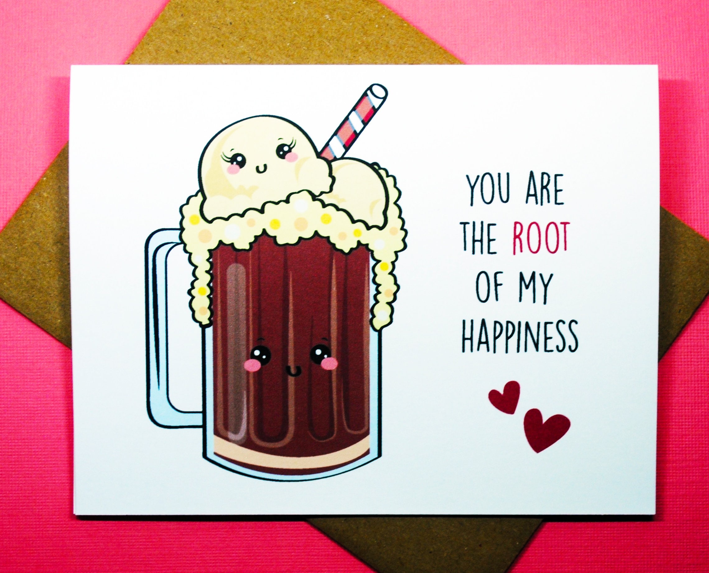 You Are The Root Of My Happiness Root Beer Float Punny Happy | Etsy