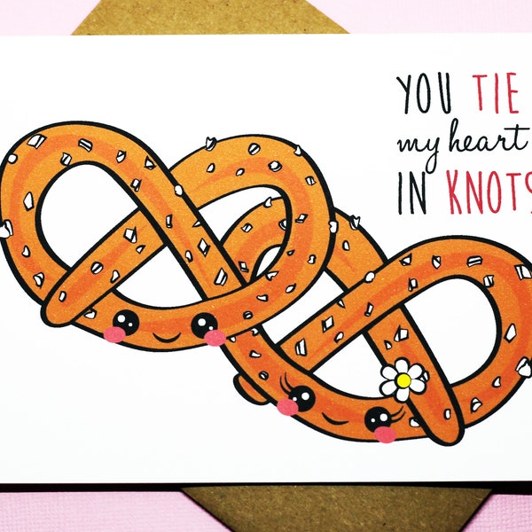 Pretzel Card - Etsy