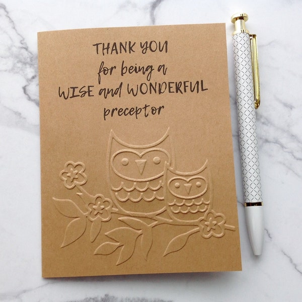 Nurse Preceptor Thank You Card - Etsy