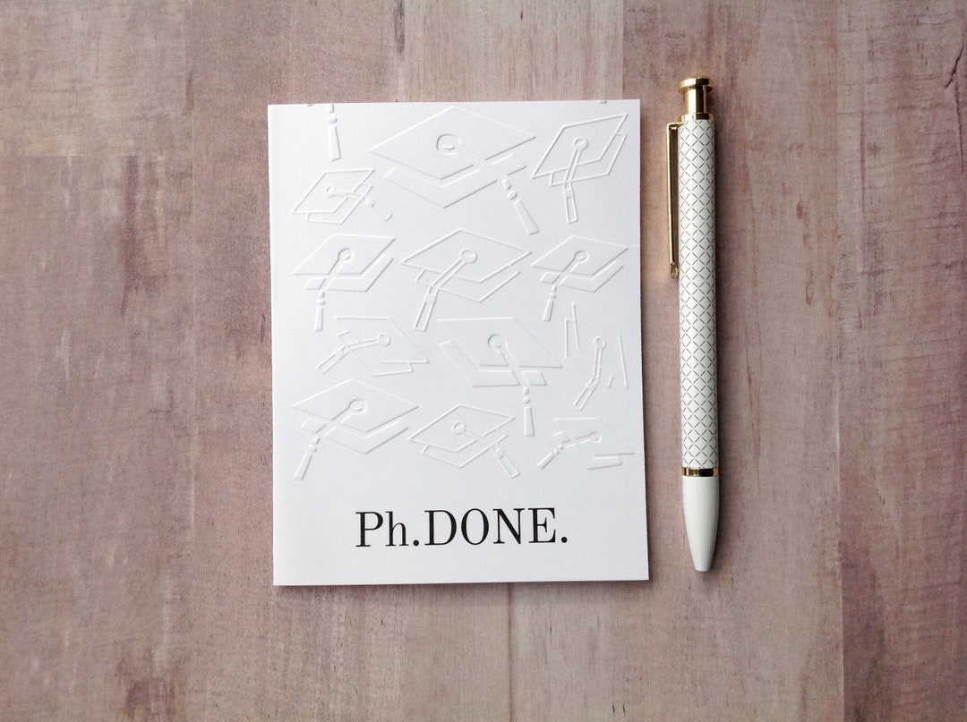 Phd Graduation Card / Funny Doctorate Graduation Card / Doctoral ...