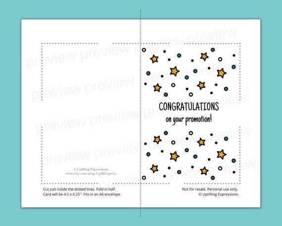 Promotions Congratulations Template