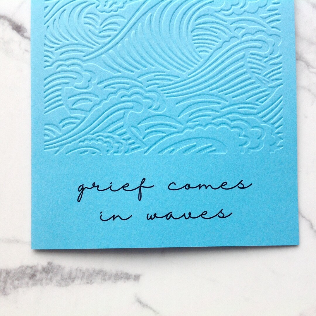 Mourning Grief Support Card / Death Anniversary Remembrance / Thinking ...