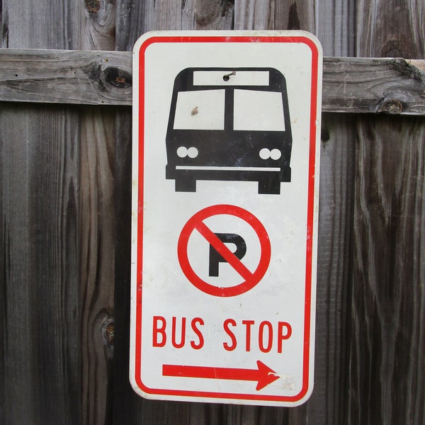 Bus Stop Sign - Etsy