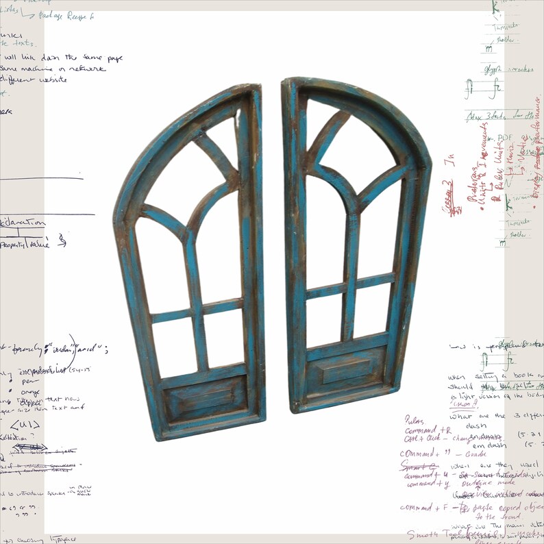Pair of Arched Rustic Architectural Arched Church Window - Etsy
