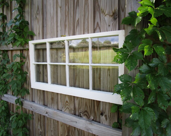 Farmhouse Vintage Antique 8 Pane 40x20 Wood Window Sash Frame - Etsy
