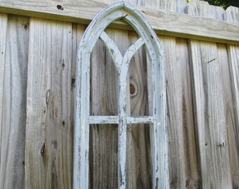 Arched Cathedral Window Rustic Gothic Church Window | Etsy