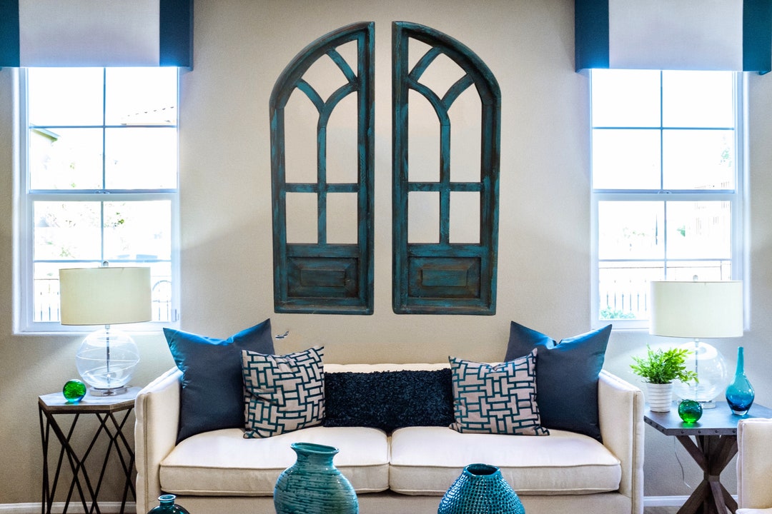 Pair of Arched Rustic Architectural Arched Church Window - Etsy