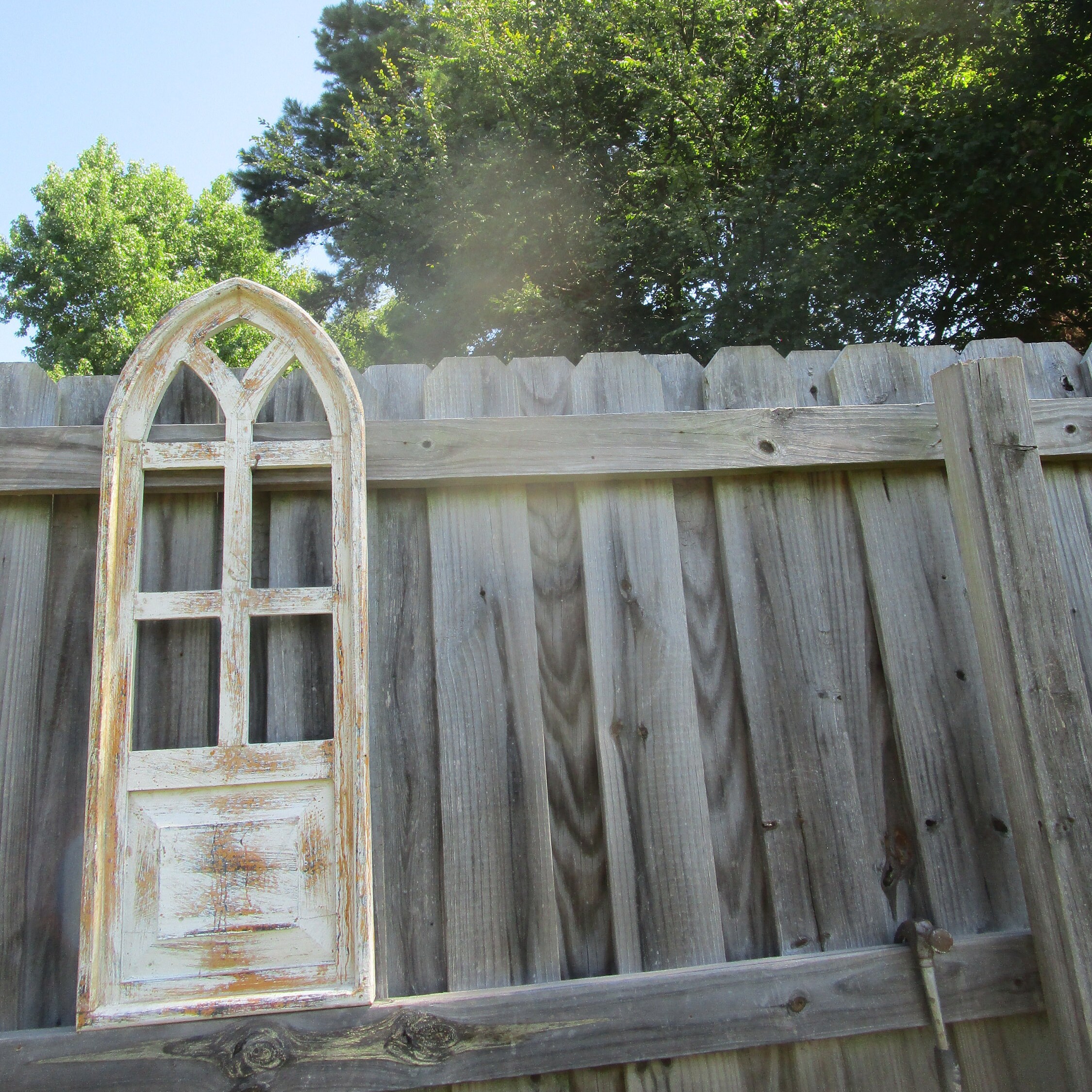 Arched Cathedral Window Rustic Gothic Church Window | Etsy
