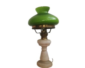 Green Library Lamp - Etsy