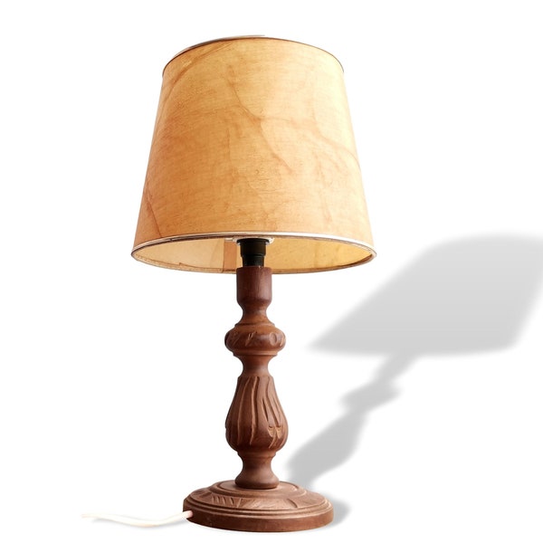 Wood Table Lamp - Etsy