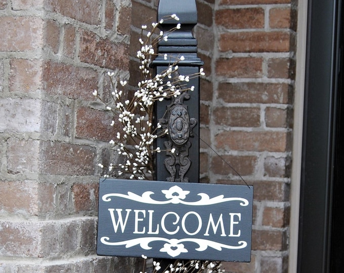 Decorative Porch Post, Decorative Welcome Sign - Etsy