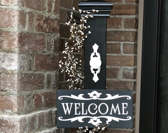 Decorative Welcome Sign Decorative Welcome Porch Post - Etsy