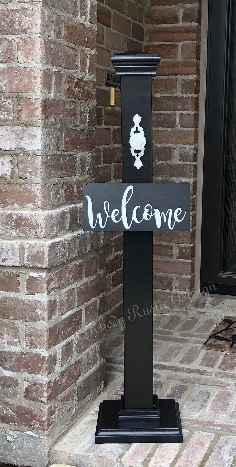 Rustic Sign Post Rustic Porch Post Wood Rustic Sign Post | Etsy