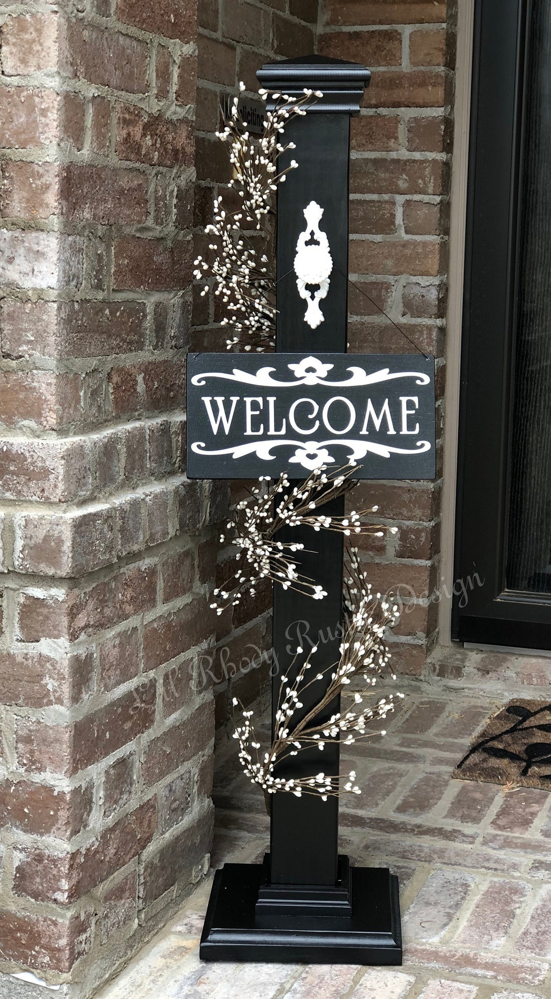 Decorative Welcome Sign, Decorative Welcome Porch Post - Etsy