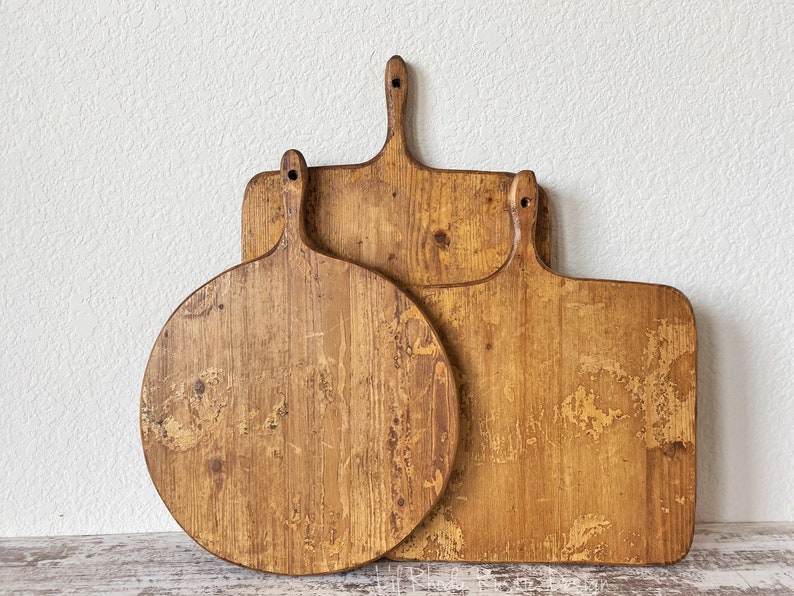 Set of Three Bread Boards Medium Rectangle Small Square and | Etsy