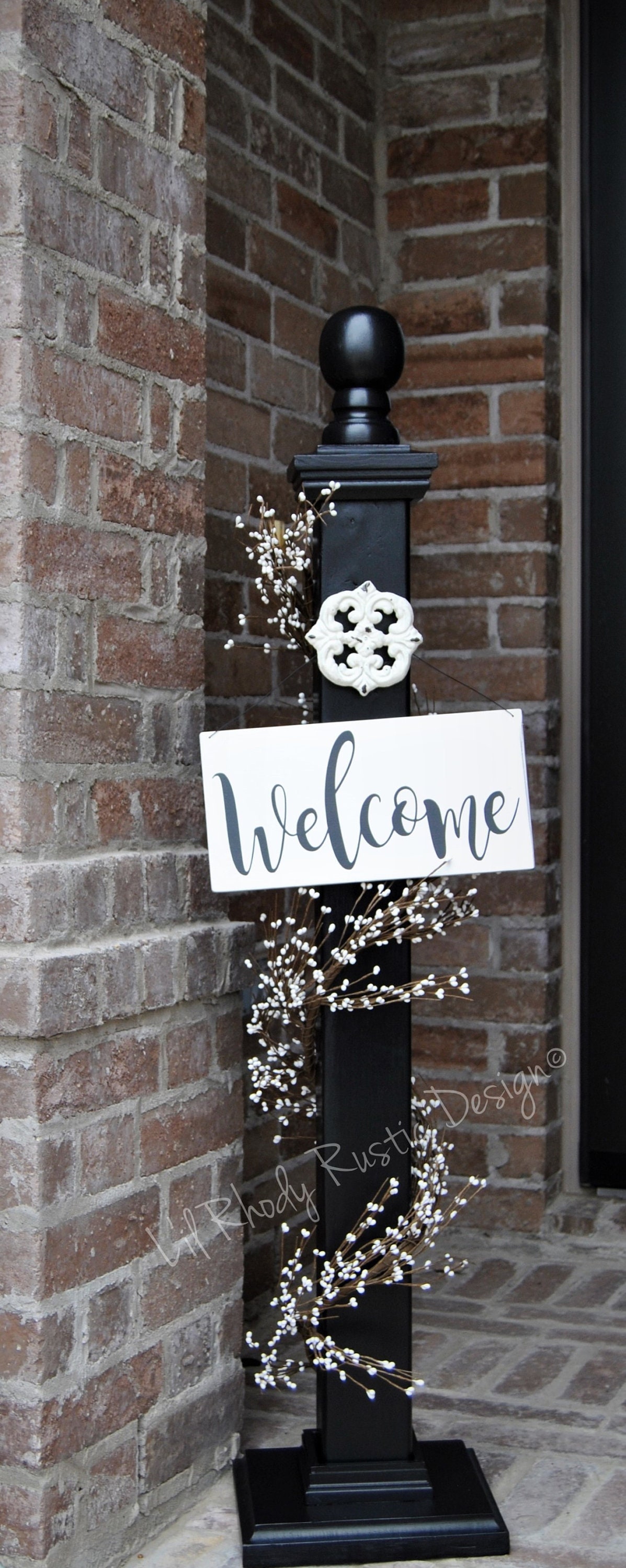 Porch Post, Welcome Sign Post