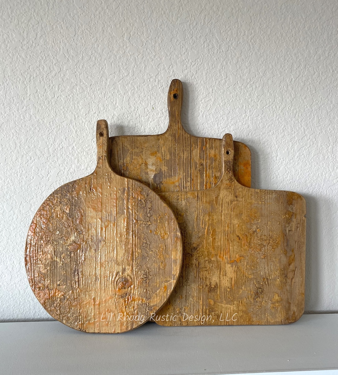 Set of Three Bread Boards, ORIGINAL Cheese Wax Medium Rectangle, Small ...