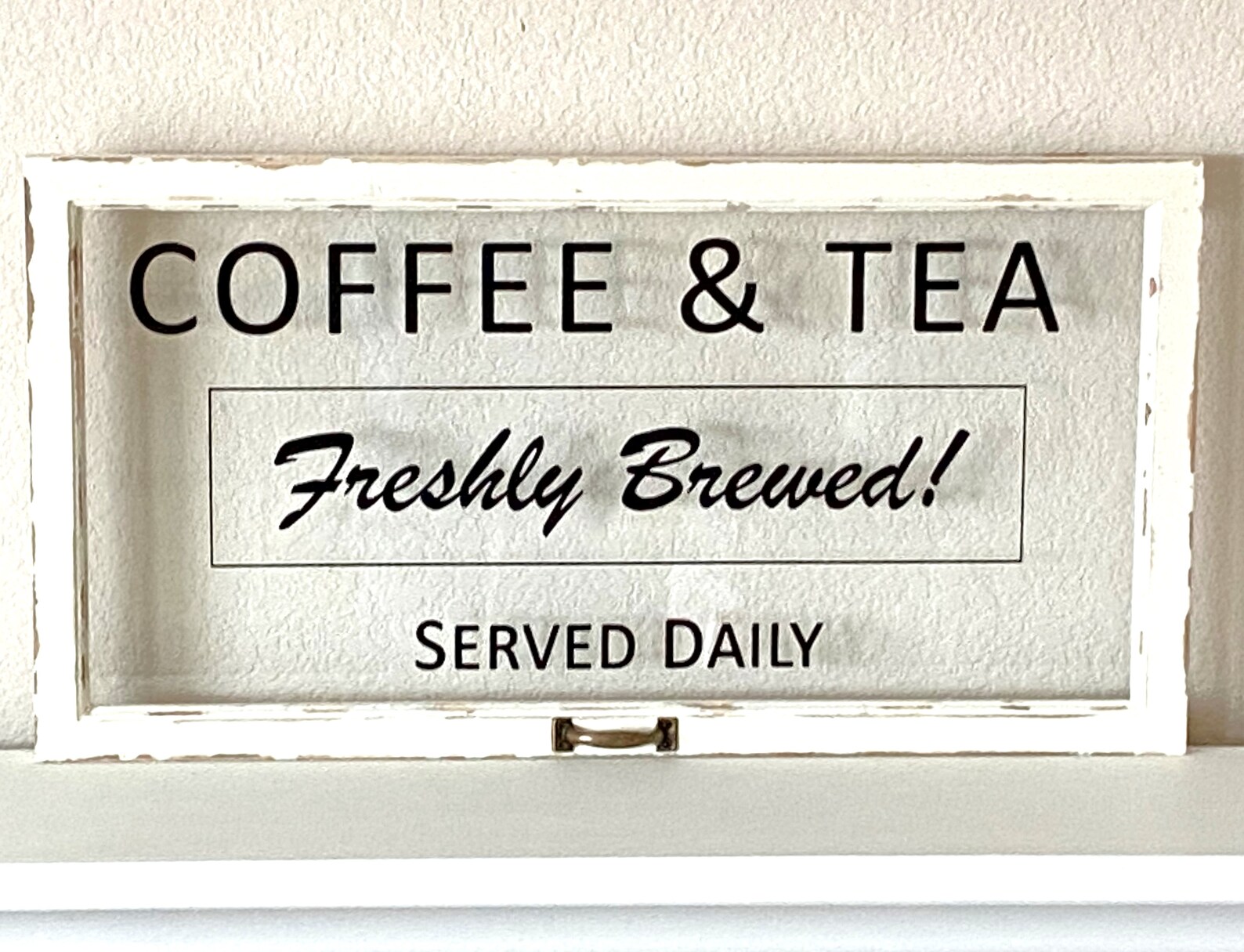 Cofffee and Tea Freshly Brewed Sign Window Frame Sign - Etsy