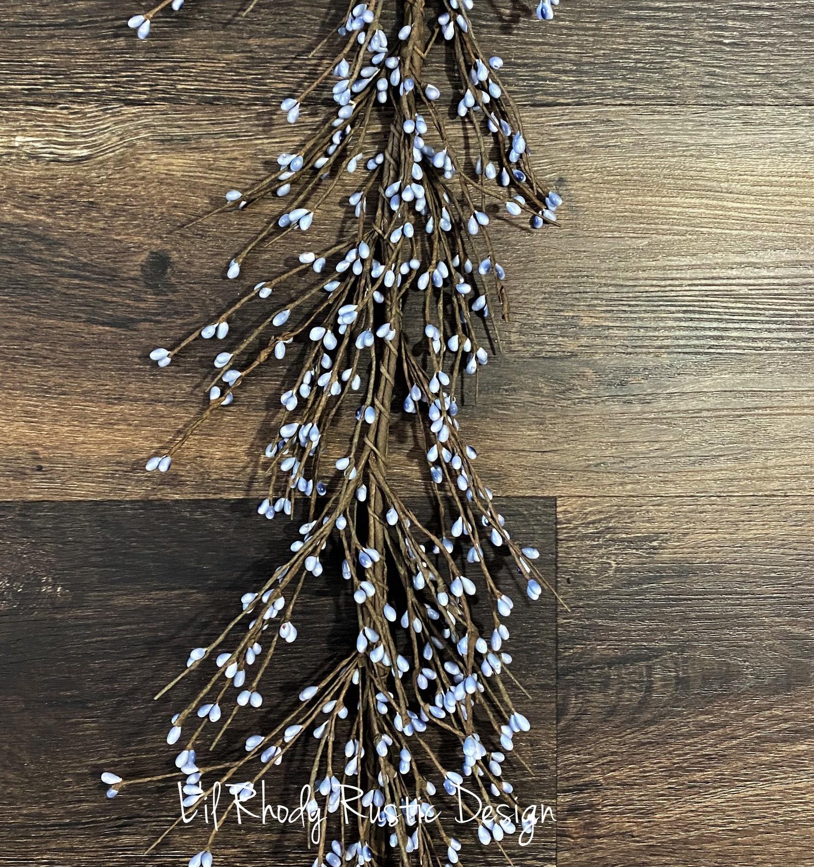 Periwinkle Pip Berry Garland Country Garland Floral Garland - Etsy