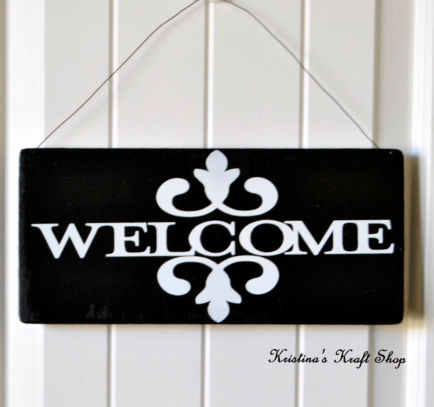 Hanging Welcome Sign