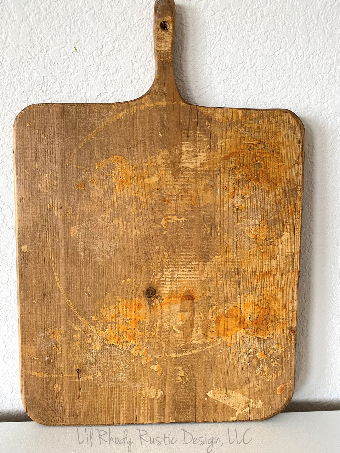 Medium European Square Breadboard, ORIGINAL Cheese Wax Display Board ...
