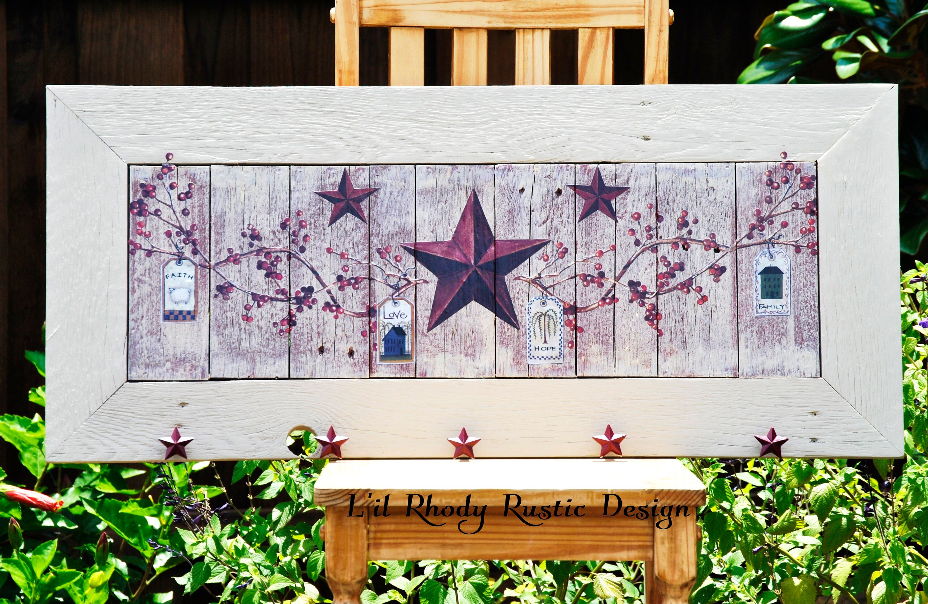 Reclaimed Fence Primitive Coat Rack