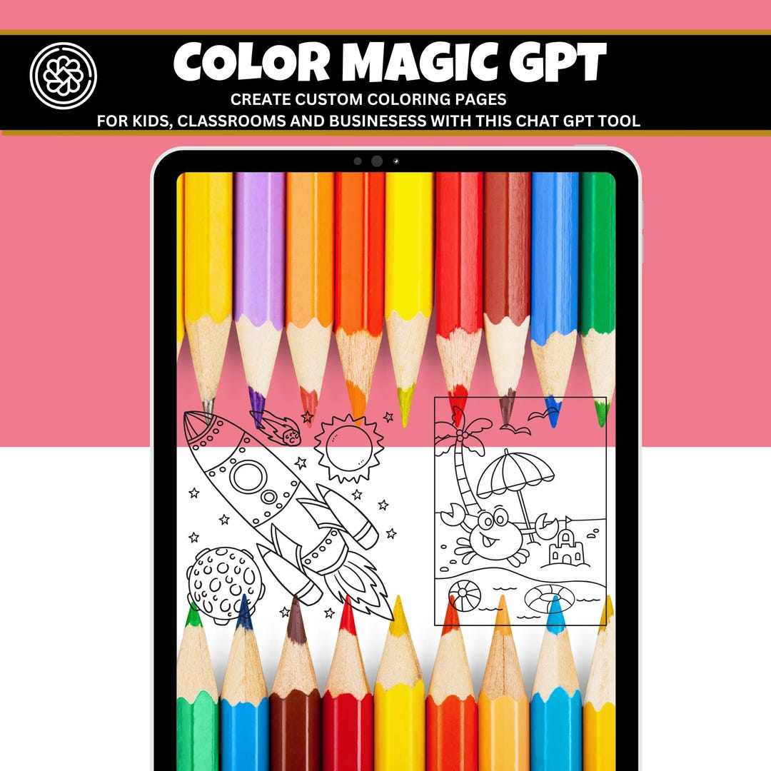Custom Chatgpt Kids Coloring Page Creator Tool: A Custom GPT Coloring ...