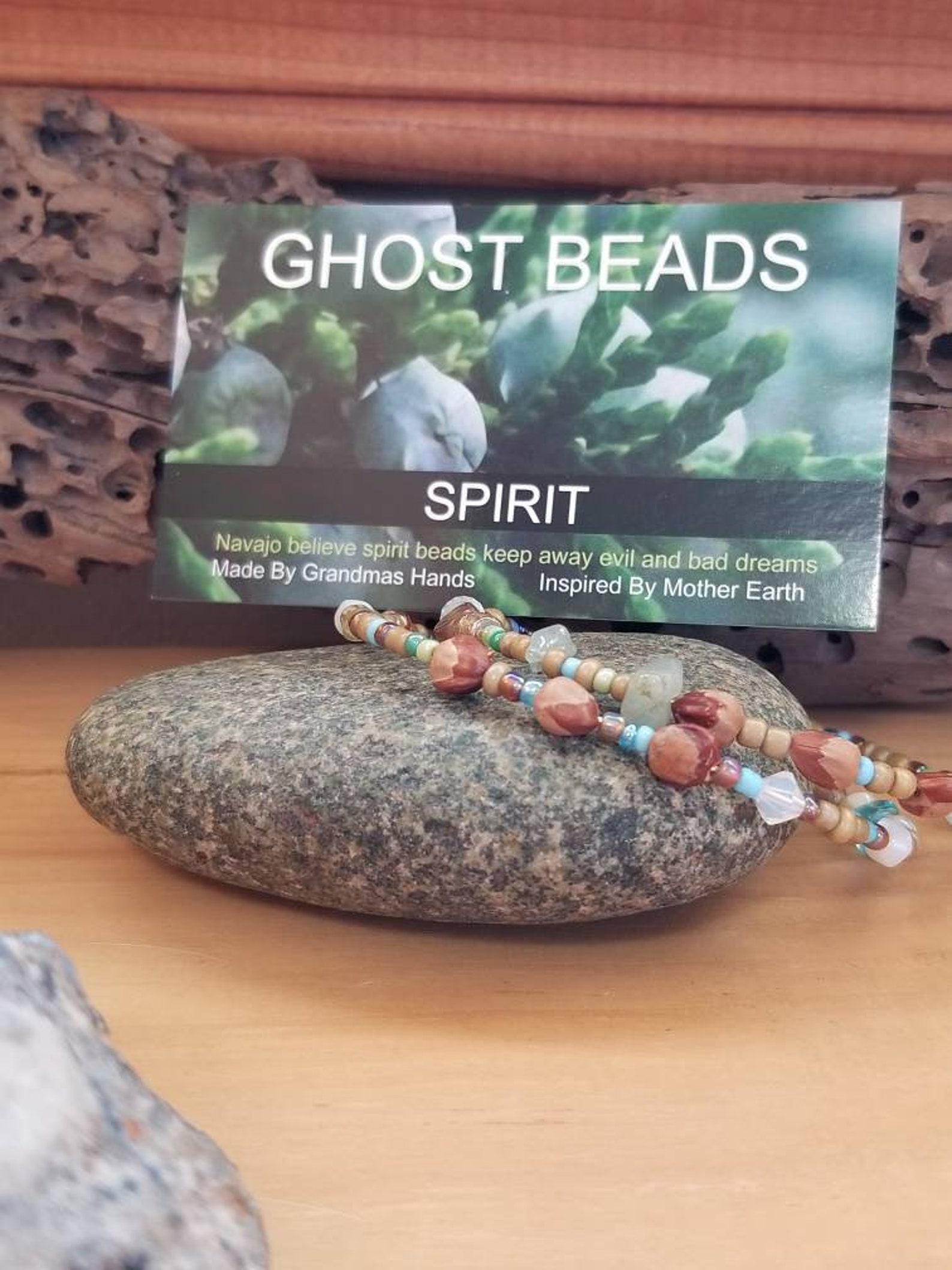 2 Bracelets Layered Bracelet Ghost Spirit Ghost Bead Jewelry - Etsy