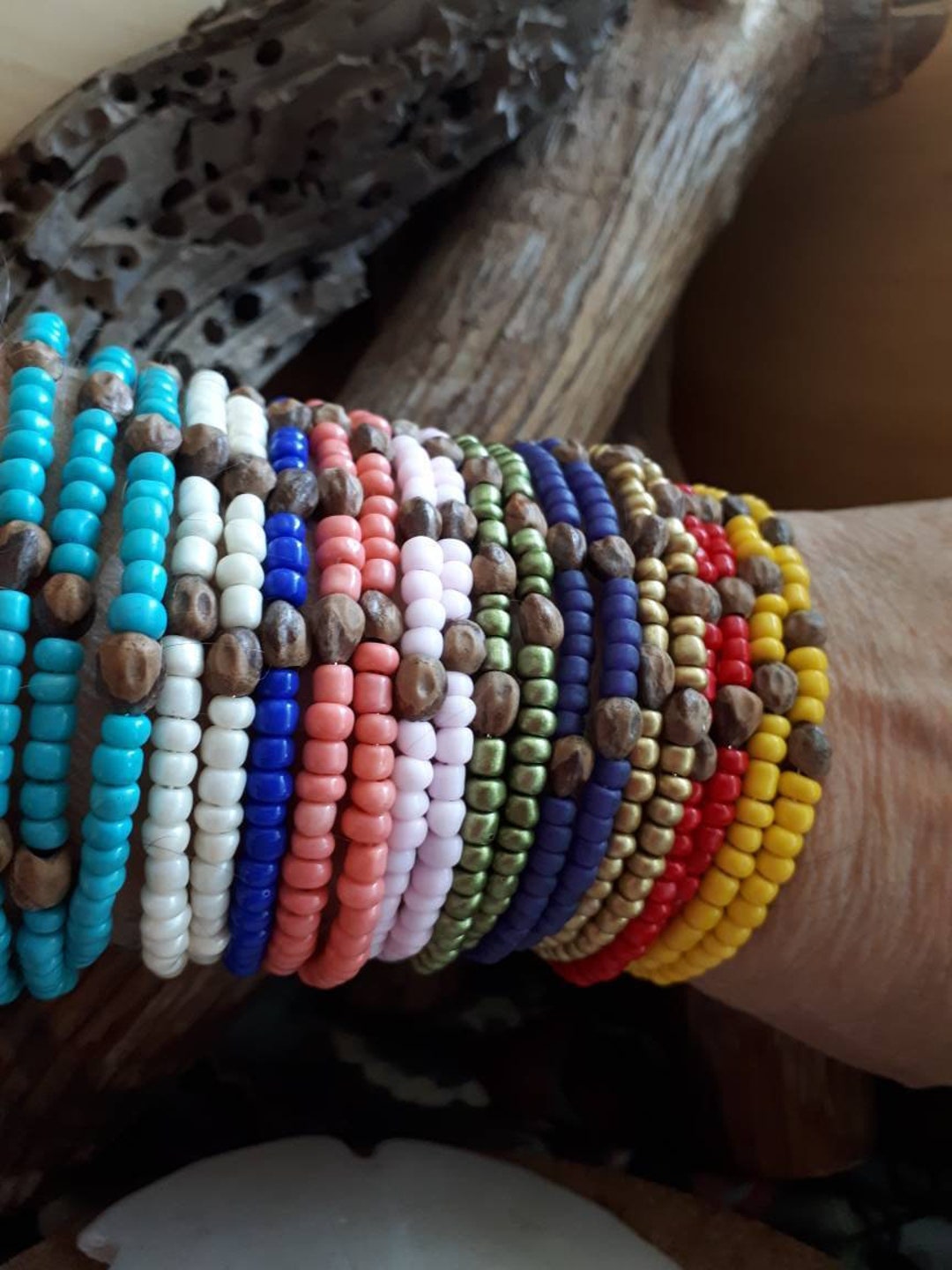Navajo Ghost Bead Protection Bracelet, Calming Jewelry That Stops Bad ...