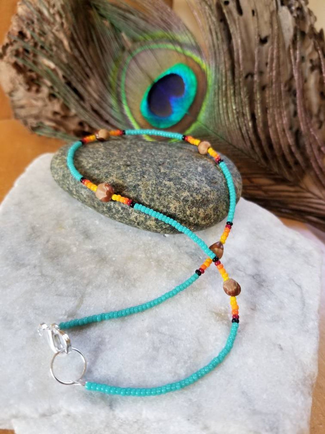Navajo Ghost Bead Jewelry, Necklace Doubles as a Bracelet, Stops Bad ...